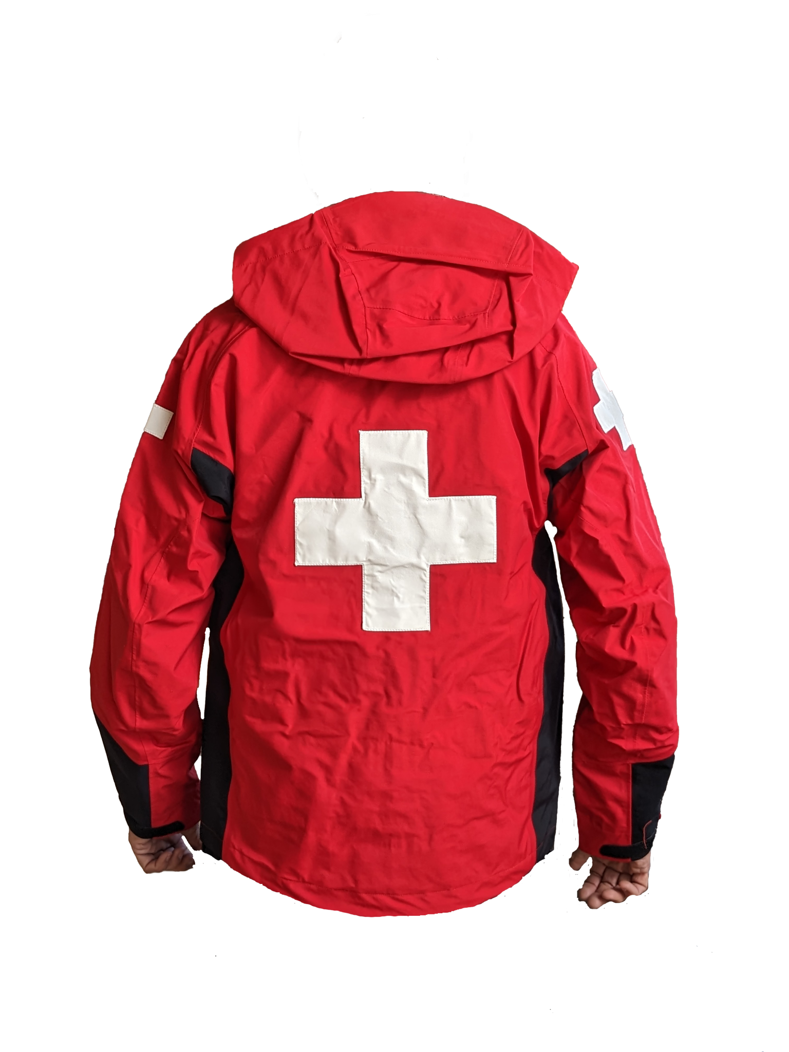 3-Layer Boundary Peak Patrol Shell, Red/Black, w/Crosses – Mountain ...